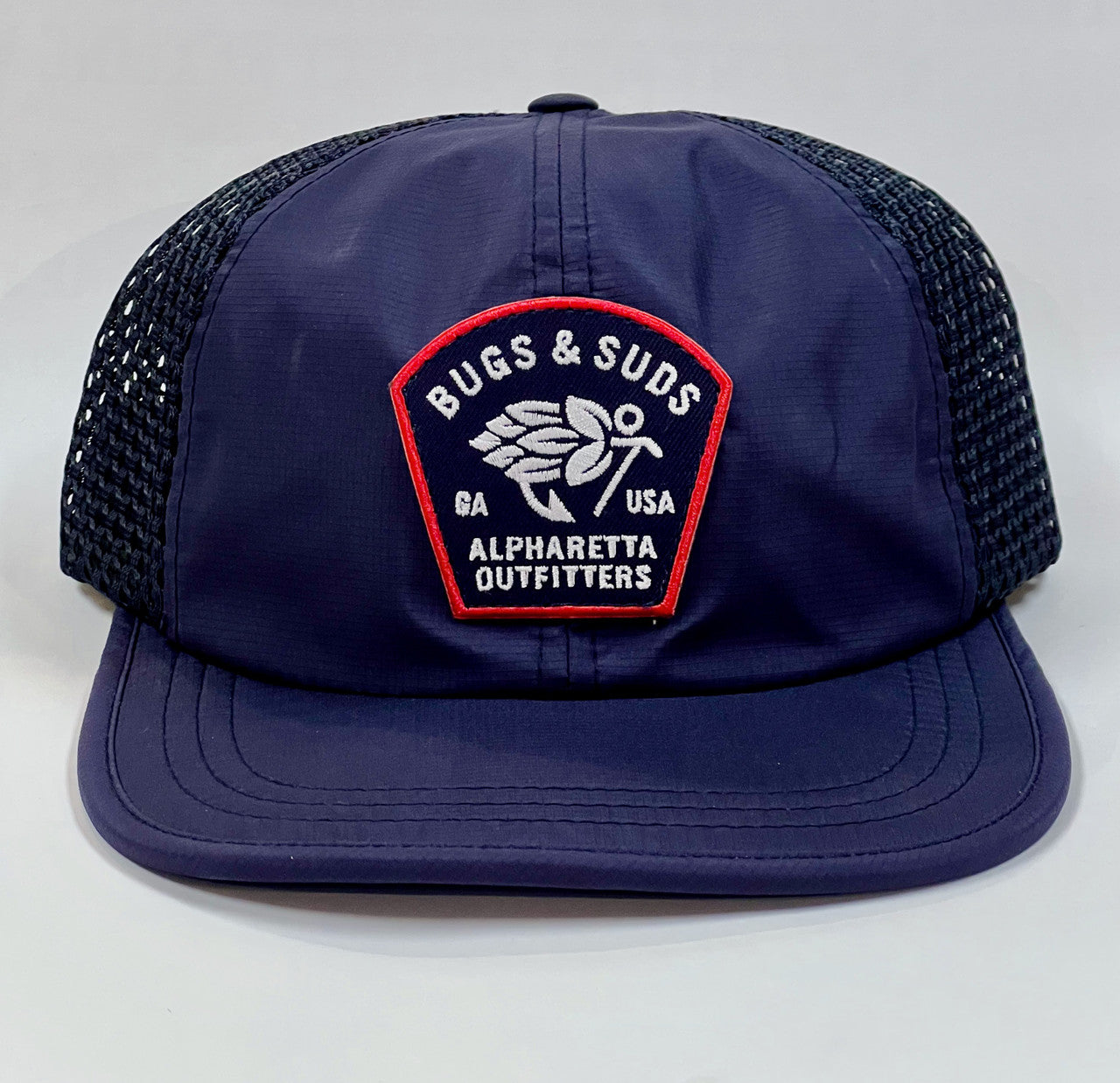 AO Bugs & Suds Logo Hat - Richardson 935 Navy – Alpharetta Outfitters