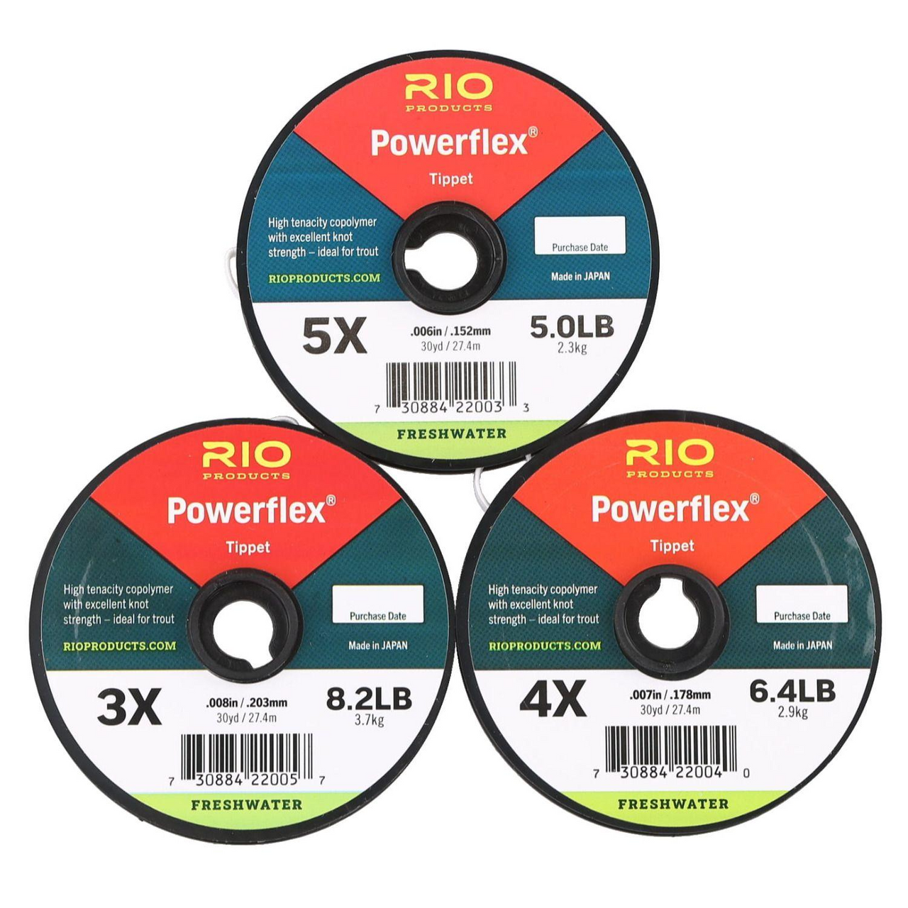 RIO Powerflex Tippet - 3 pack – Alpharetta Outfitters